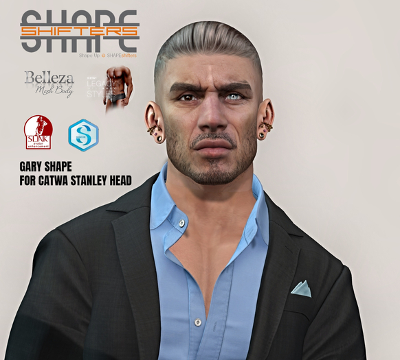 Second Life Marketplace - [SHAPEshifters] GARY SHAPE FOR CATWA BENTO ...